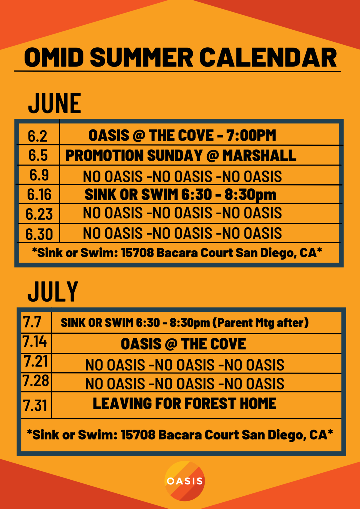 Oasis Youth Ministries - Canyon Springs Church