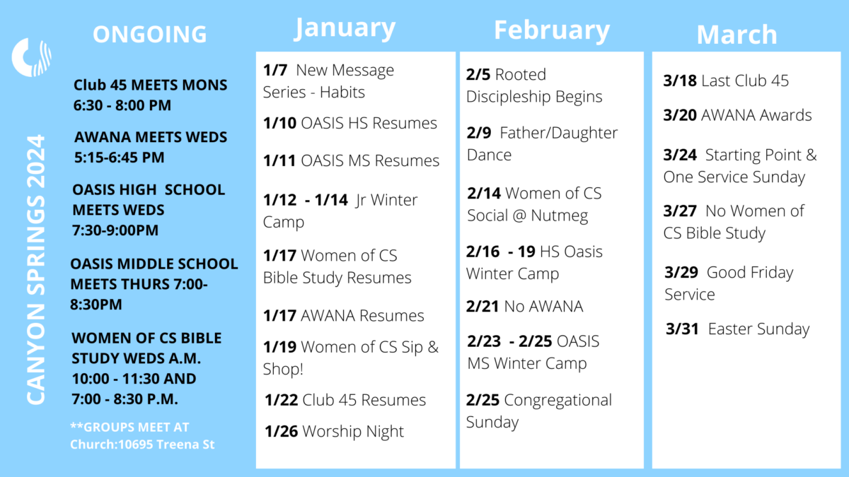 All Things Winter at Canyon Springs - 2024 - Canyon Springs Church