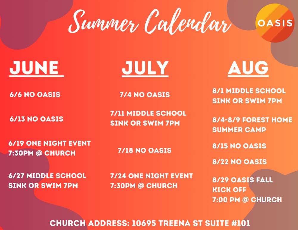 Join Us For Our Last OASIS of the 23-24 School Year! | Check Out Our ...